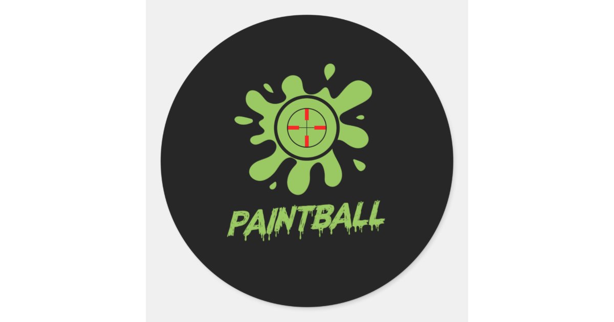Color Spots Paintball Player Paintball Color Balls Classic Round ...