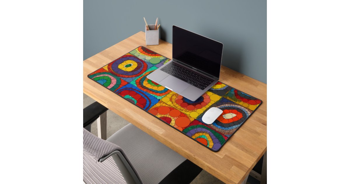 Color Study, Infinity Dots by Wassily Kandinsky Desk Mat | Zazzle