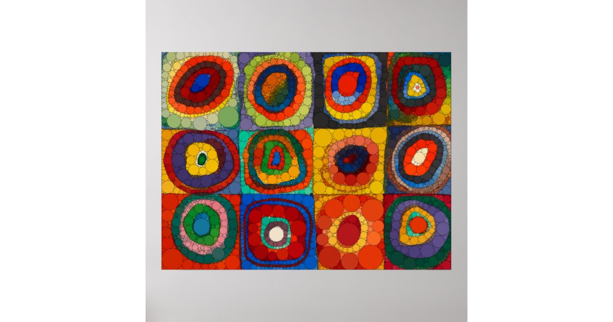 Color Study, Infinity Dots by Wassily Kandinsky Poster | Zazzle