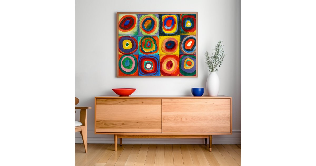 Color Study | Wassily Kandinsky Framed Art | Zazzle