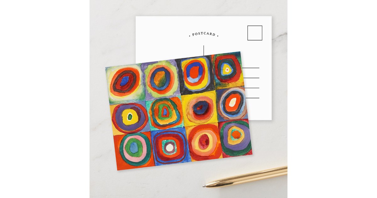 Color Study | Wassily Kandinsky Postcard | Zazzle