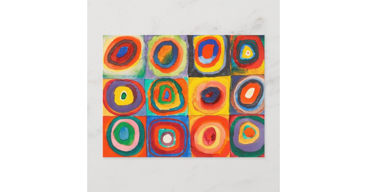 Color Study | Wassily Kandinsky Postcard | Zazzle