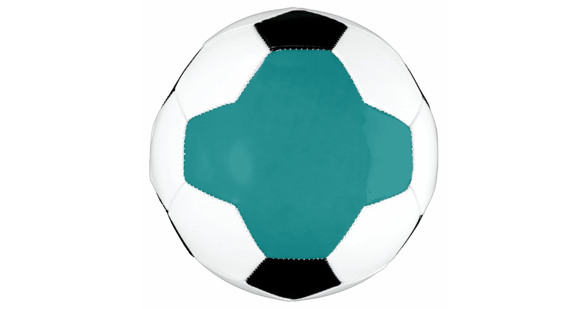 color teal soccer ball | Zazzle