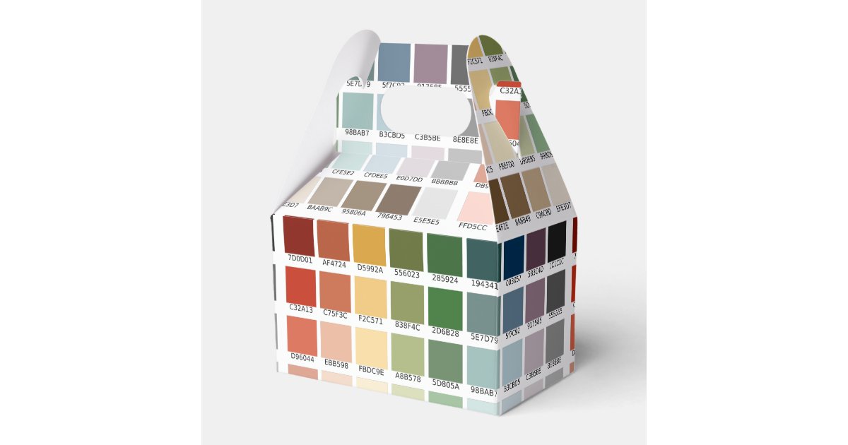Color Test Favor Boxes | Zazzle