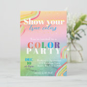 Color Theme Adult Party Invitation | Zazzle