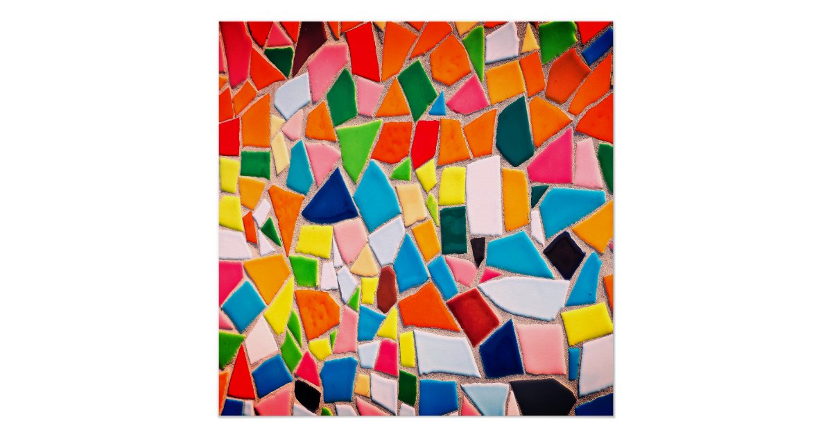 Color tile poster | Zazzle