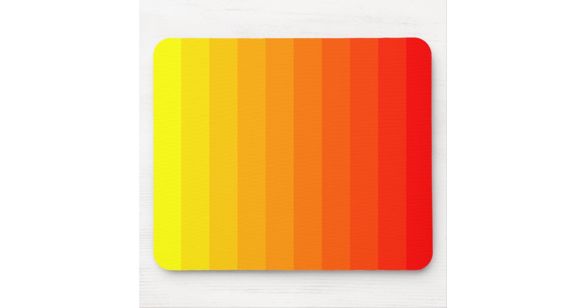 Color Transition - Yellow to Red Mouse Pad | Zazzle