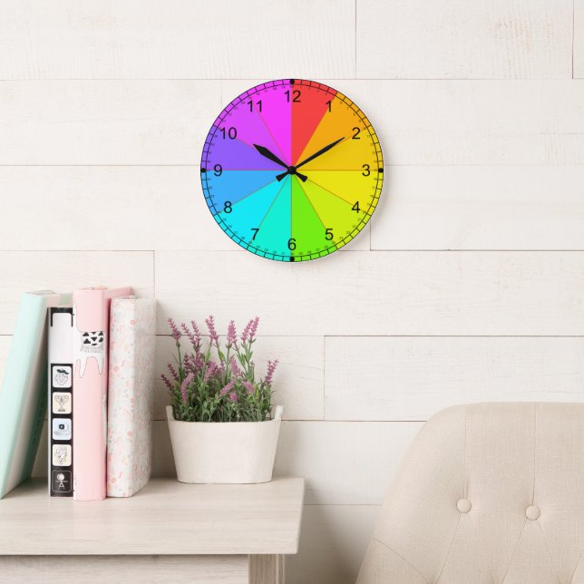 Colour Wheel Clock