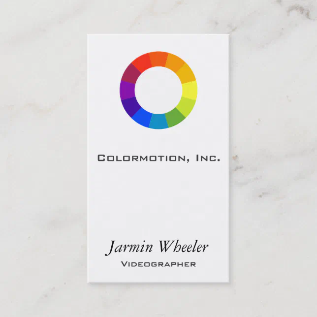 Color Wheel Business Card | Zazzle