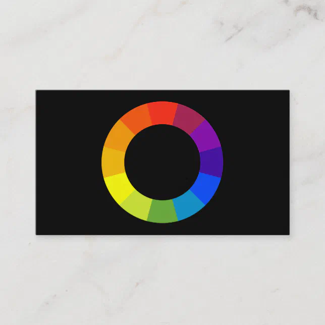 color wheel business card | Zazzle
