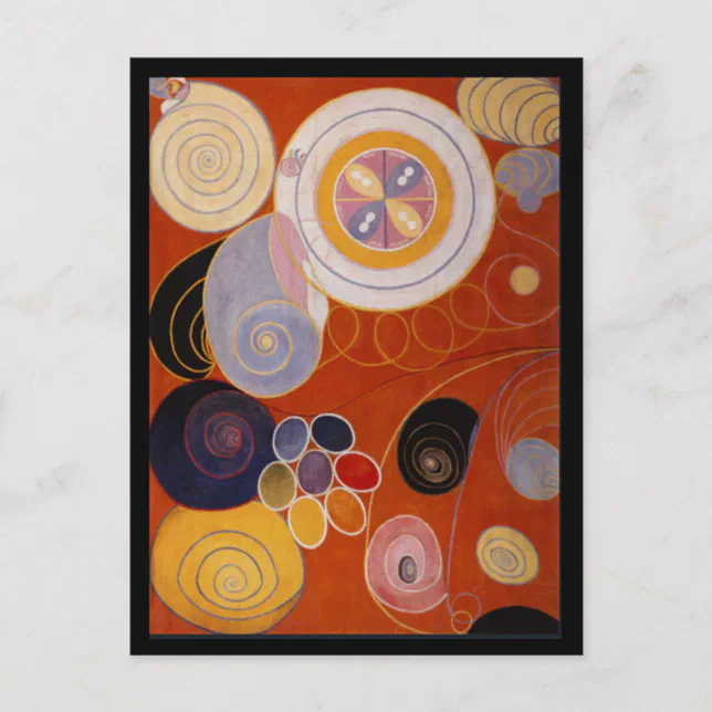 Color Wheel ,Fine Abstract Art Postcard | Zazzle