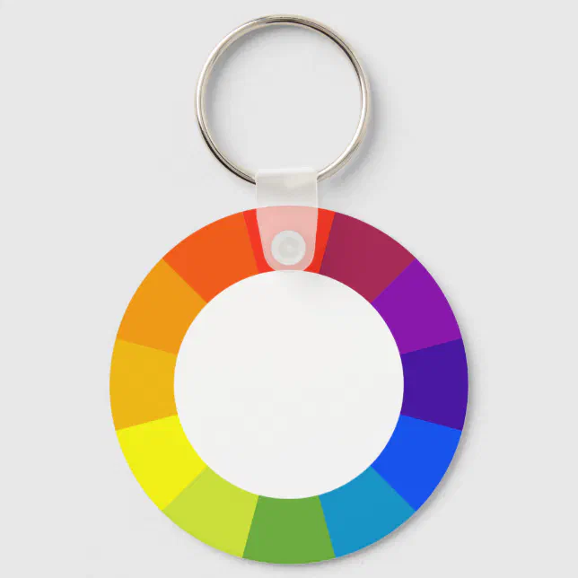 color wheel keychain | Zazzle