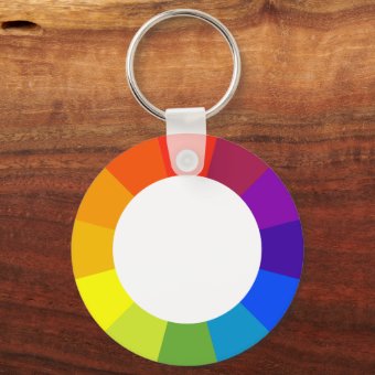 color wheel keychain | Zazzle