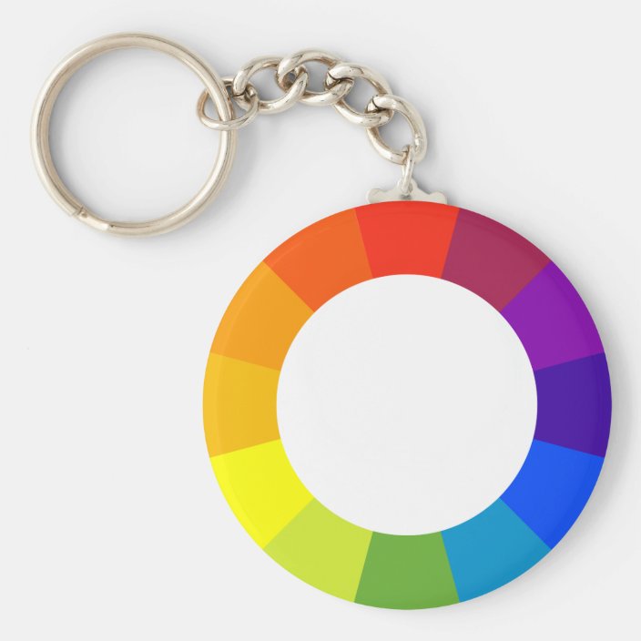 color wheel keychain | Zazzle
