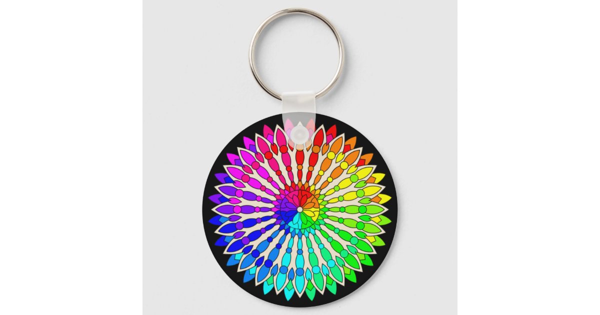 Color Wheel™ Keychain | Zazzle