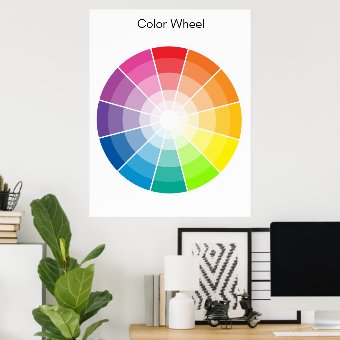 Color Wheel - light Poster | Zazzle