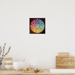 Color Wheel Mandala Poster | Zazzle