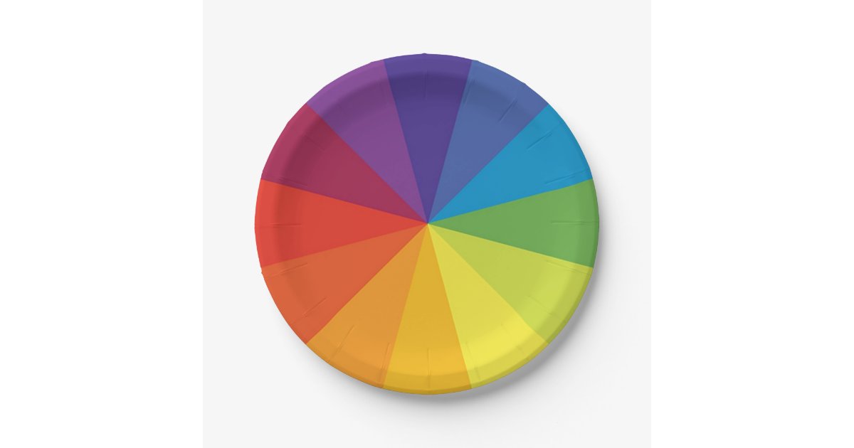COLOR WHEEL PLATES | Zazzle
