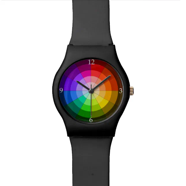 Color wheel rainbow watch | Zazzle