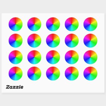 color wheel sticker | Zazzle