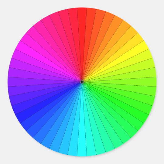 color wheel sticker | Zazzle.com
