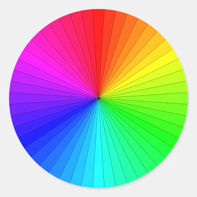 color wheel sticker | Zazzle