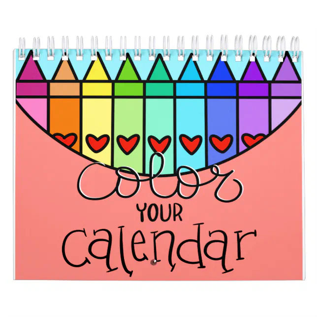 Color Your Calendar | Zazzle
