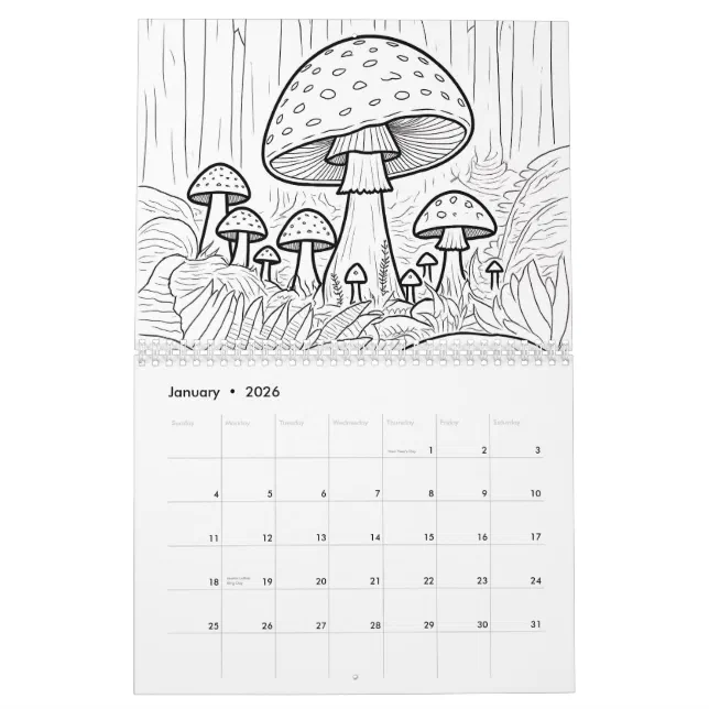 Color your own calendar | Zazzle