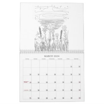 Color Your Own Calendar | Zazzle