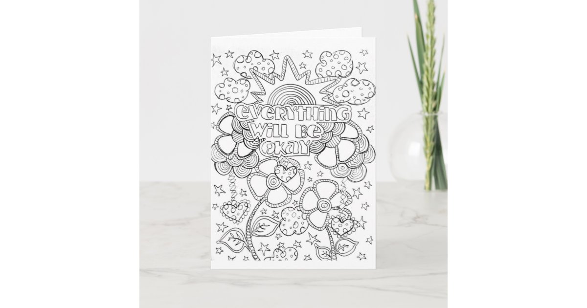 Color your own greeting card | Zazzle.com