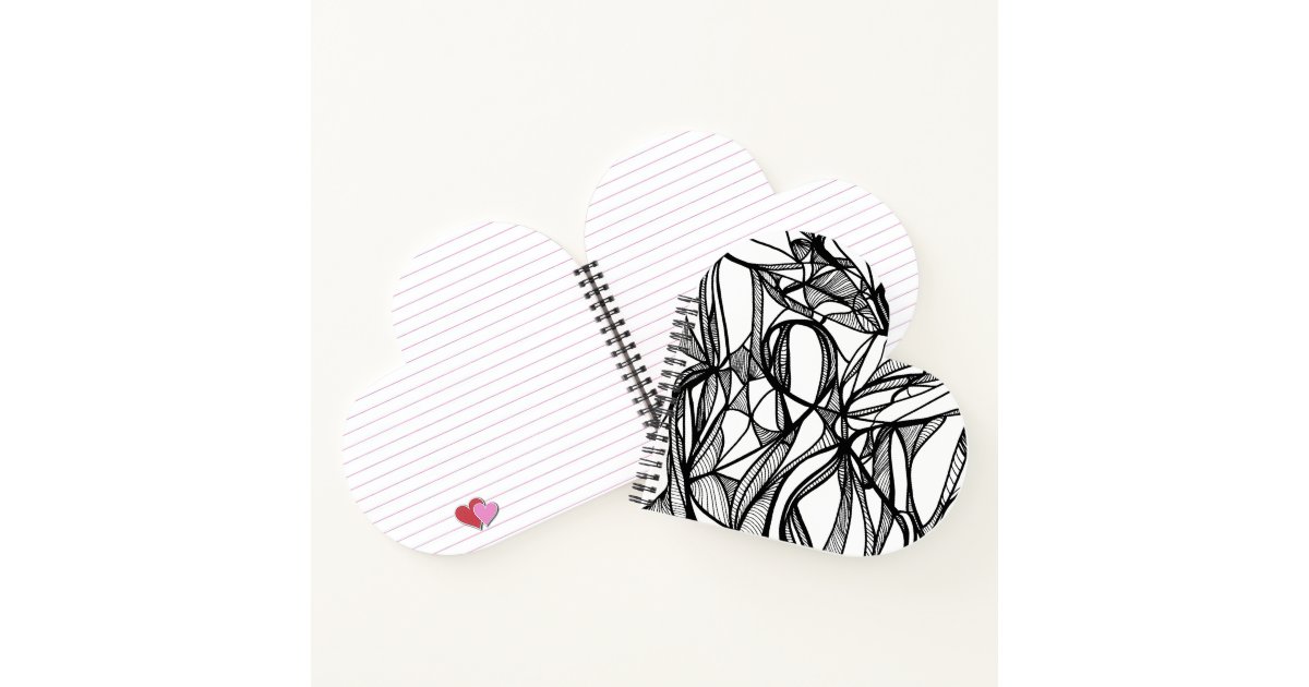 Color Your Own Heart Notebook #2: coloring DIY fun | Zazzle