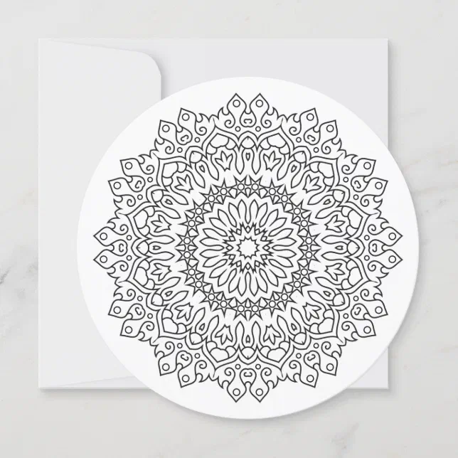 Color Your Own MANDALA - DIY Coloring Book 4 | Zazzle