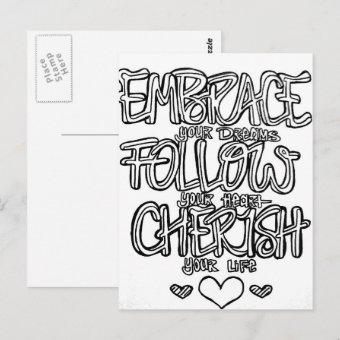 Color your own postcard | Zazzle