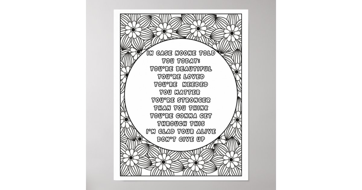 Color Your World: Vibrant Hues of Positivity Poster | Zazzle