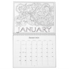 Color Your Year Custom Printed Calendar | Zazzle