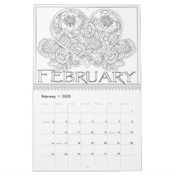 Color Your Year Custom Printed Calendar | Zazzle