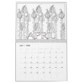 Color Your Year Custom Printed Calendar | Zazzle
