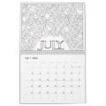 Color Your Year Custom Printed Calendar | Zazzle