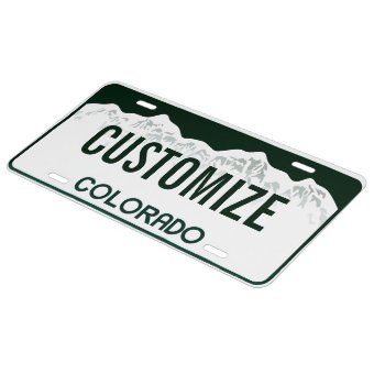 Colorado Custom License Plate | Zazzle