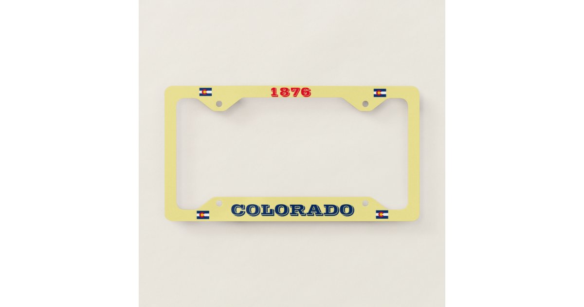 Colorado Custom License Plate License Plate Frame | Zazzle