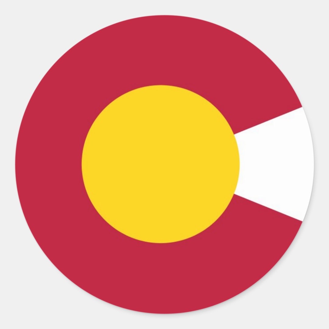 Colorado Flag C Sticker | Zazzle