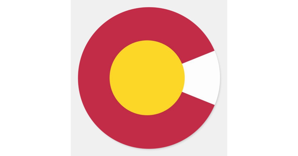 Colorado Flag C Sticker | Zazzle