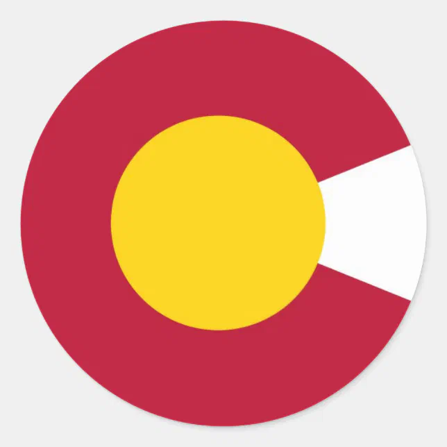 Colorado Flag C Sticker | Zazzle