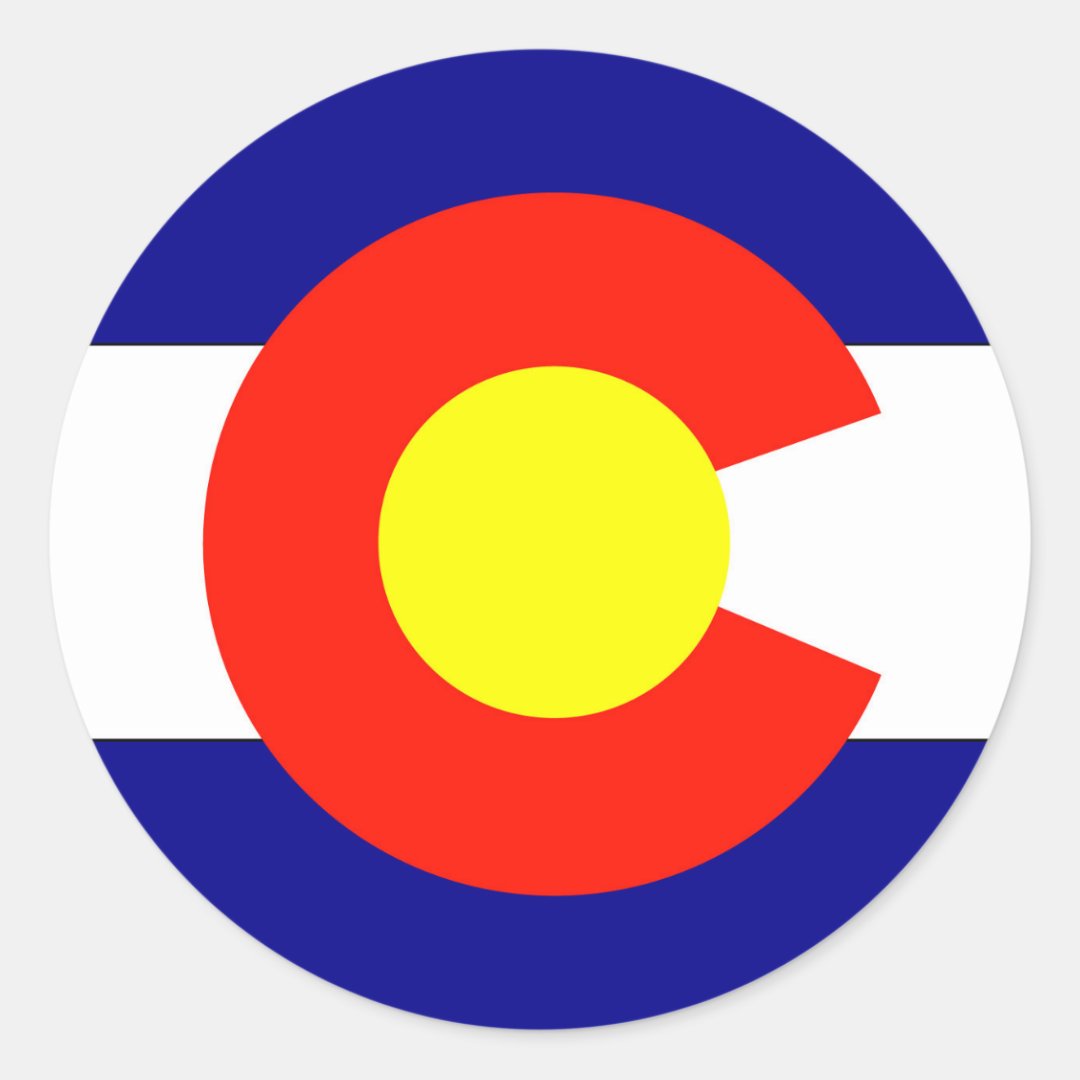 Colorado Flag Classic Round Sticker | Zazzle