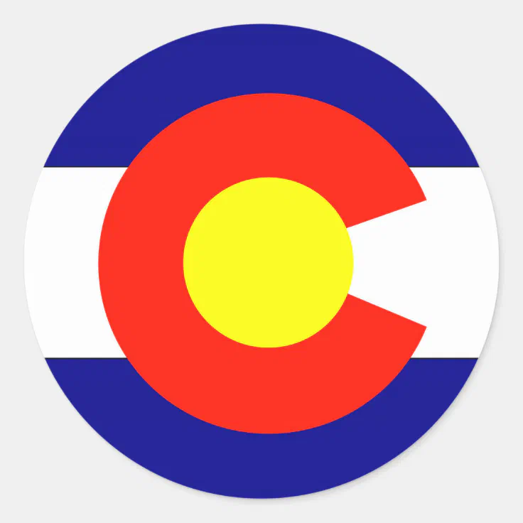 Colorado Flag Classic Round Sticker | Zazzle