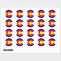 Colorado Flag Classic Round Sticker | Zazzle