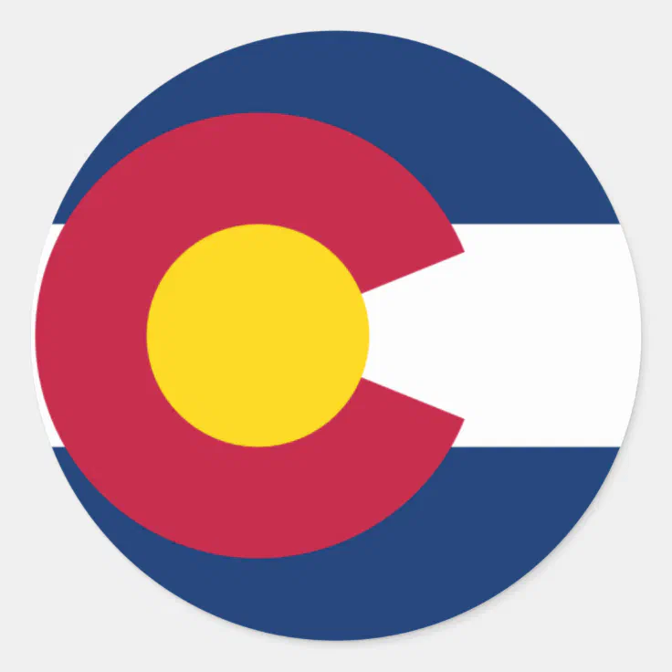 Colorado Flag Classic Round Sticker | Zazzle
