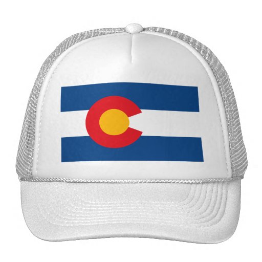 Colorado Flag Hats and Colorado Flag Trucker Hat Designs