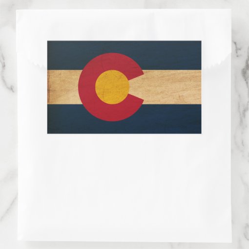 Colorado Flag Rectangular Sticker | Zazzle