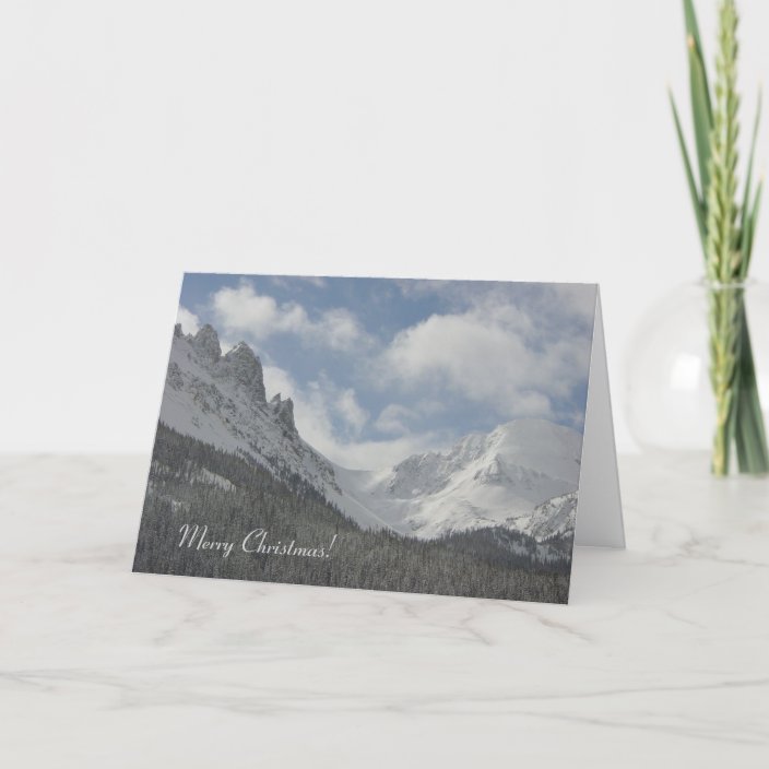 Colorado Mountains Christmas Card | Zazzle.com